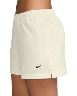 Nike Studio Fleece Mid Rise 4 Shorts - Sail/black