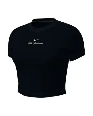 Nike Sportswear Chill Knit Slim Cropped T Shirt - Black