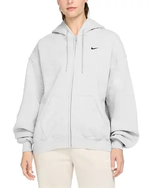 Nike Studio Fleece Medium Weight Oversized Full Zip Hoodie