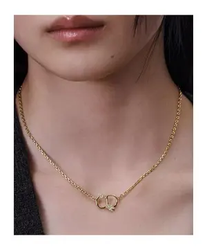 Dior Cd Mini Lily Necklace