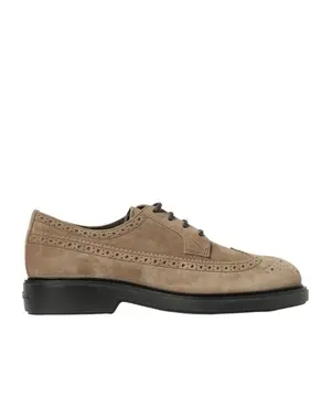Hogan Round-toe Lace-up Shoes - Brown