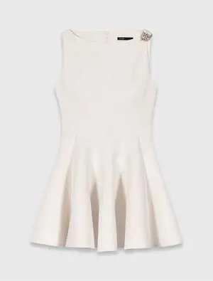 Maje Short Flared Tweed Dress