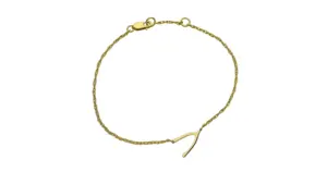 Jennifer Zeuner Jewelry Lily Bracelet 18k Yellow Gold Plated Silver - One-color