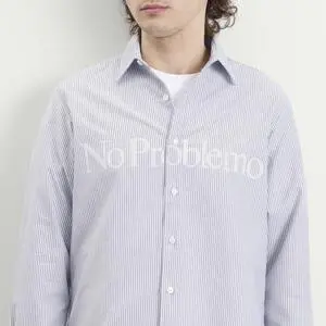 NO PROBLEMO Oxford Stripe Ls Shirt