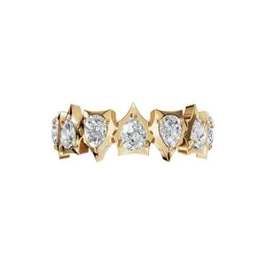 AYA FINE JEWELRY Zora Pear Cut Lab Created Diamond Stacking Ring In Gold - Yellow