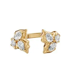 AYA FINE JEWELRY Gold Lab Grown Diamond Open Ring