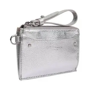 Paul Costelloe Zyrah Leather Purse - Silver Silver