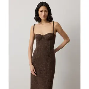 Ralph Lauren Jocey Wool-blend Donegal Tweed Day Dress