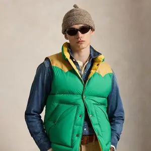 Ralph Lauren Leather-yoke Down Vest