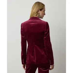 Ralph Lauren Parker Stretch Velvet Jacket