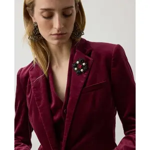 Ralph Lauren Parker Stretch Velvet Jacket