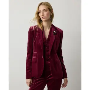 Ralph Lauren Parker Stretch Velvet Jacket
