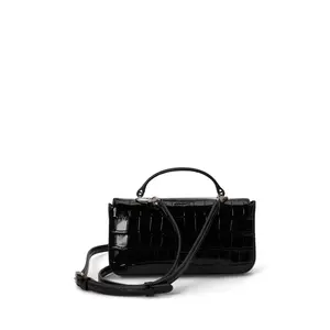 Ralph Lauren Croc-embossed Marcy Crossbody Wallet