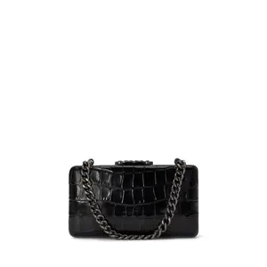 Ralph Lauren Croc-embossed Small Franki Clutch