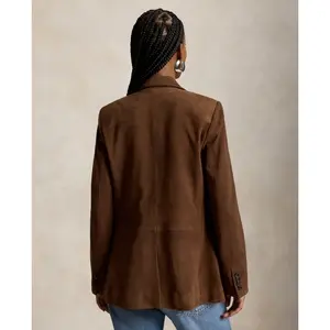 Ralph Lauren Single-breasted Suede Blazer