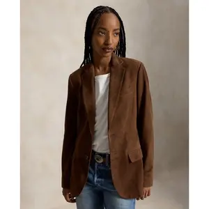 Ralph Lauren Single-breasted Suede Blazer
