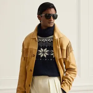 Ralph Lauren Carson Fringe Suede Jacket