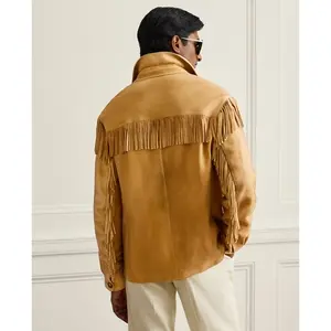 Ralph Lauren Carson Fringe Suede Jacket