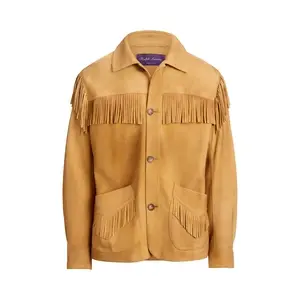 Ralph Lauren Carson Fringe Suede Jacket