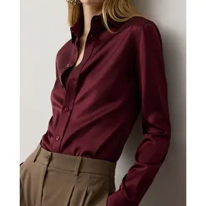 Ralph Lauren Cameron Ii Straight Fit Satin Shirt