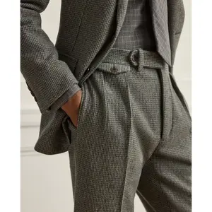 Ralph Lauren Gregory Hand-tailored Tick-weave Trouser