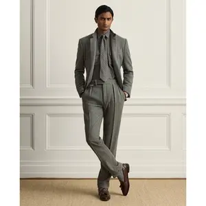 Ralph Lauren Gregory Hand-tailored Tick-weave Trouser