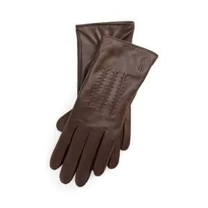 Ralph Lauren Stitched Leather Gloves