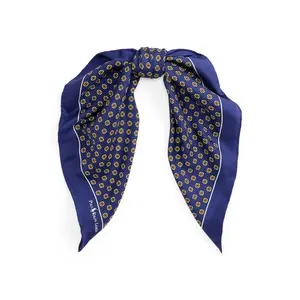 Ralph Lauren Foulard Silk Square Scarf - Bright Navy