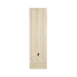 Ralph Lauren Polo Bear Cable-knit Scarf