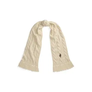 Ralph Lauren Polo Bear Cable-knit Scarf