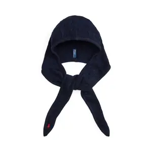 Ralph Lauren Cable-knit Wool-cashmere Wrap Snood - Hunter Navy
