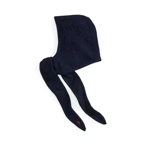 Ralph Lauren Cable-knit Wool-cashmere Wrap Snood - Hunter Navy