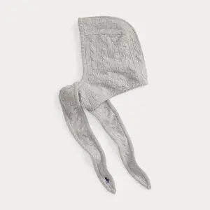 Ralph Lauren Cable-knit Wool-cashmere Wrap Snood - Soft Grey