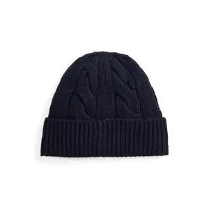 Ralph Lauren Polo Bear Cable Knit Beanie - Navy