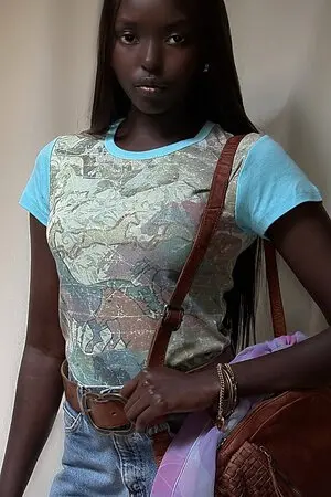 AFTERLIFE BOUTIQUE Y2k Wild Horses All Over Print T-shirt Selected By - Blue