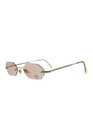 SUNGLASS MUSEUM Vintage Splashy Sunglasses By - Brown
