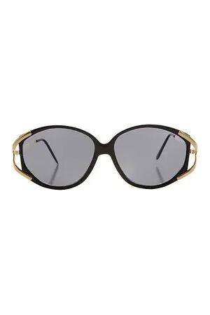 SUNGLASS MUSEUM Vintage Fern Sunglasses By - Black