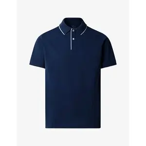 HACKETT Logo-embroidered Short-sleeve Cotton Polo