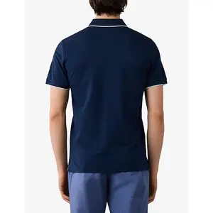 HACKETT Logo-embroidered Short-sleeve Cotton Polo