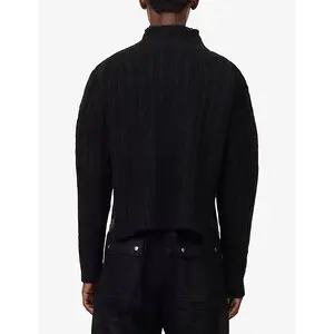 Rick Owens Ribbed Turtle-neck Cashmere-blend Jumper