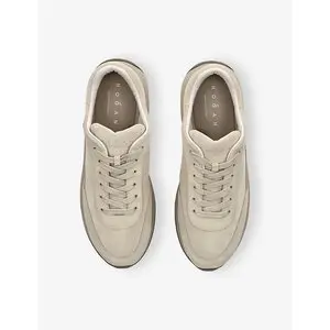 Hogan Allacciato Suede And Leather Trainers