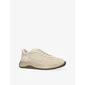Hogan Allacciato Suede And Leather Trainers