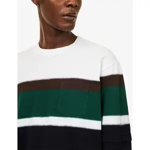 Sacai Chusen-dyed Long-sleeve Cotton T-shirt