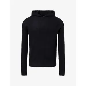 Rick Owens Relaxed-fit Hooded Cashmere-blend Jumper - Black