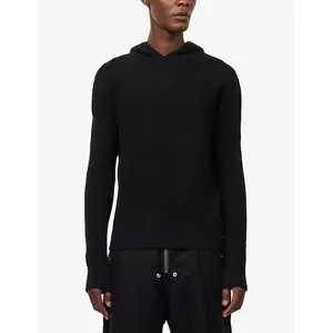 Rick Owens Relaxed-fit Hooded Cashmere-blend Jumper