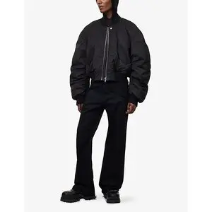 Rick Owens Flight Ribbed-trim Cotton-blend Bomber Jacket