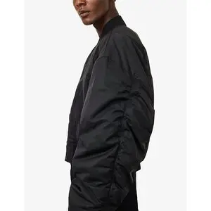 Rick Owens Flight Ribbed-trim Cotton-blend Bomber Jacket