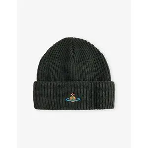 VIVIENNE WESTWOOD Embroidered Wool Beanie - Green