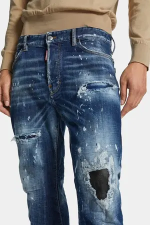 Dsquared2 Medium Ripped Wash Bro Jeans