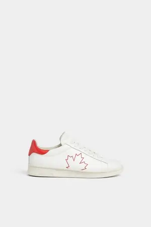 Dsquared2 Maple Leaf Boxer Sneakers - White